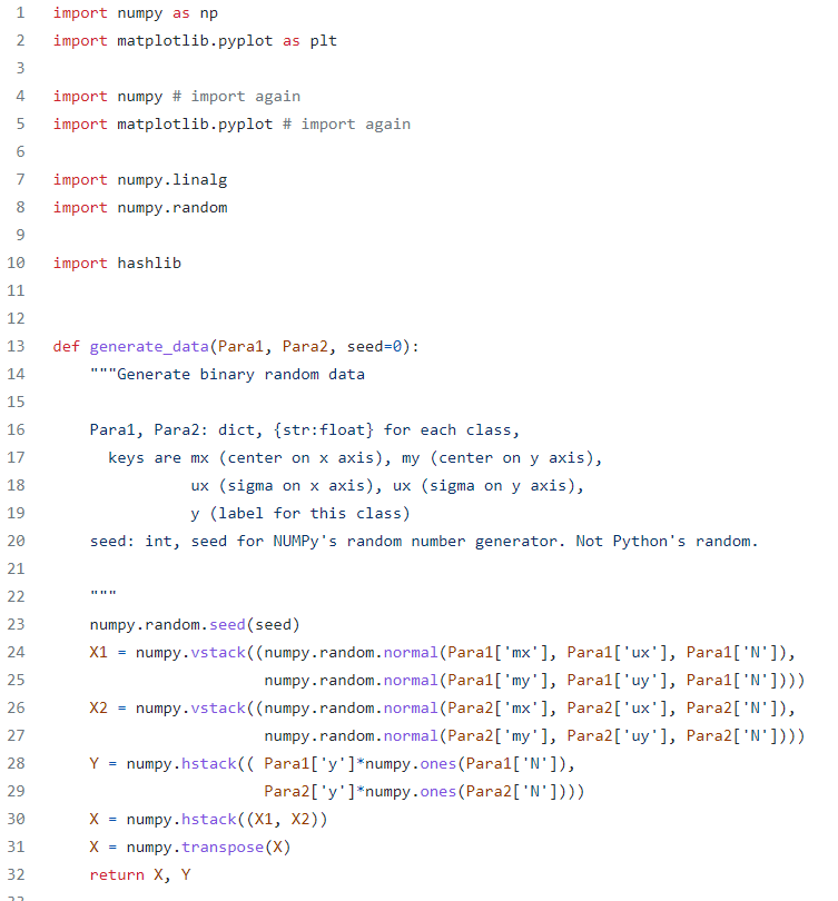 Solved Redo the function above using Fisher's linear | Chegg.com