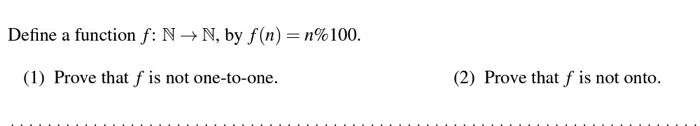 Solved please help me prove this. Define a function f: N →N, | Chegg.com