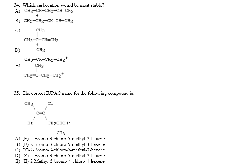 Solved CH3 CH3 Br HOOH 30. Which compound does NOT possess a | Chegg.com