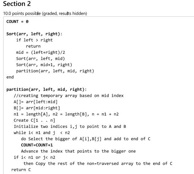 Solved Section 2 10.0 points possible (graded, results | Chegg.com