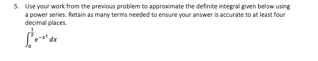 Solved Use your work from the previous problem to | Chegg.com