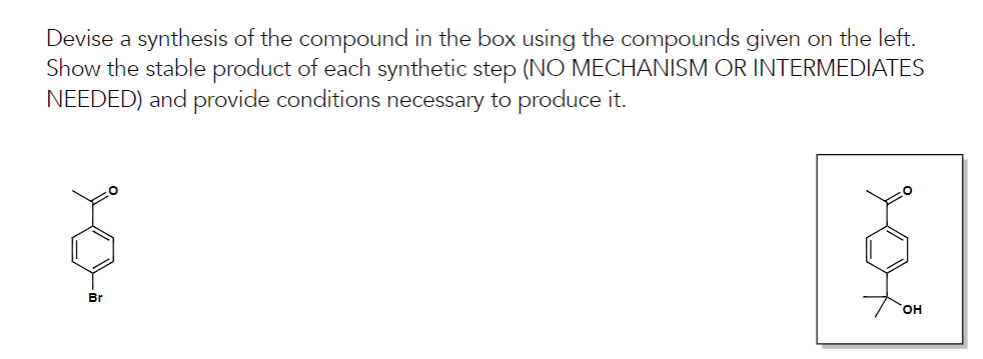 Solved Devise a synthesis of the compound in the box using | Chegg.com