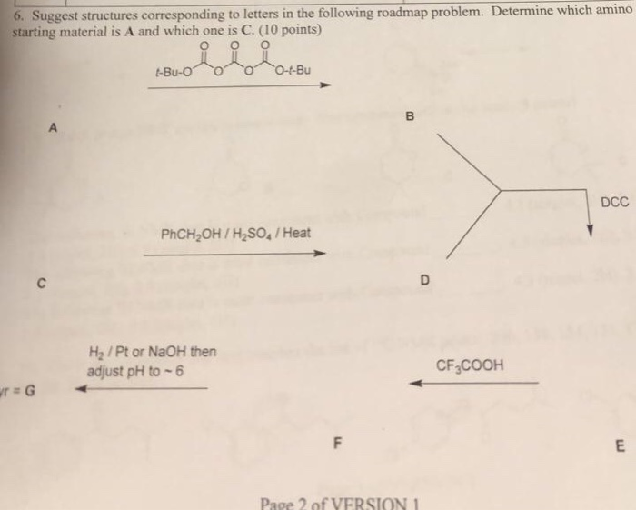 starting material is A and which one is C. (10 | Chegg.com