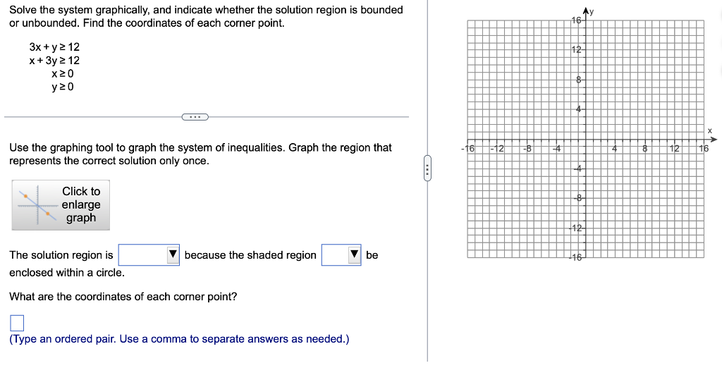 Solved Solve the system graphically, and indicate whether | Chegg.com