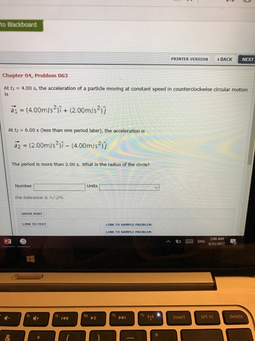 Solved At t_1 = 4.00 s, the acceleration of a particle | Chegg.com