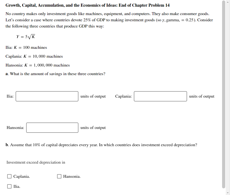 Solved Growth, Capital, Accumulation, and the Economics of | Chegg.com