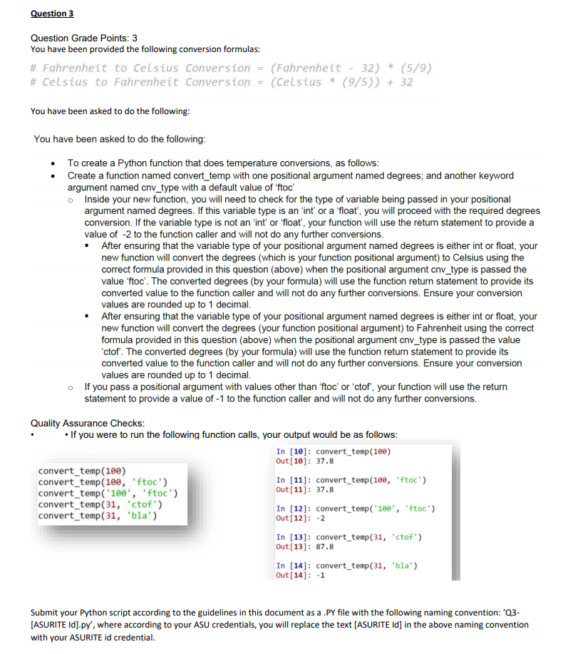 Solved Question 3 Question Grade Points: 3 You have been | Chegg.com