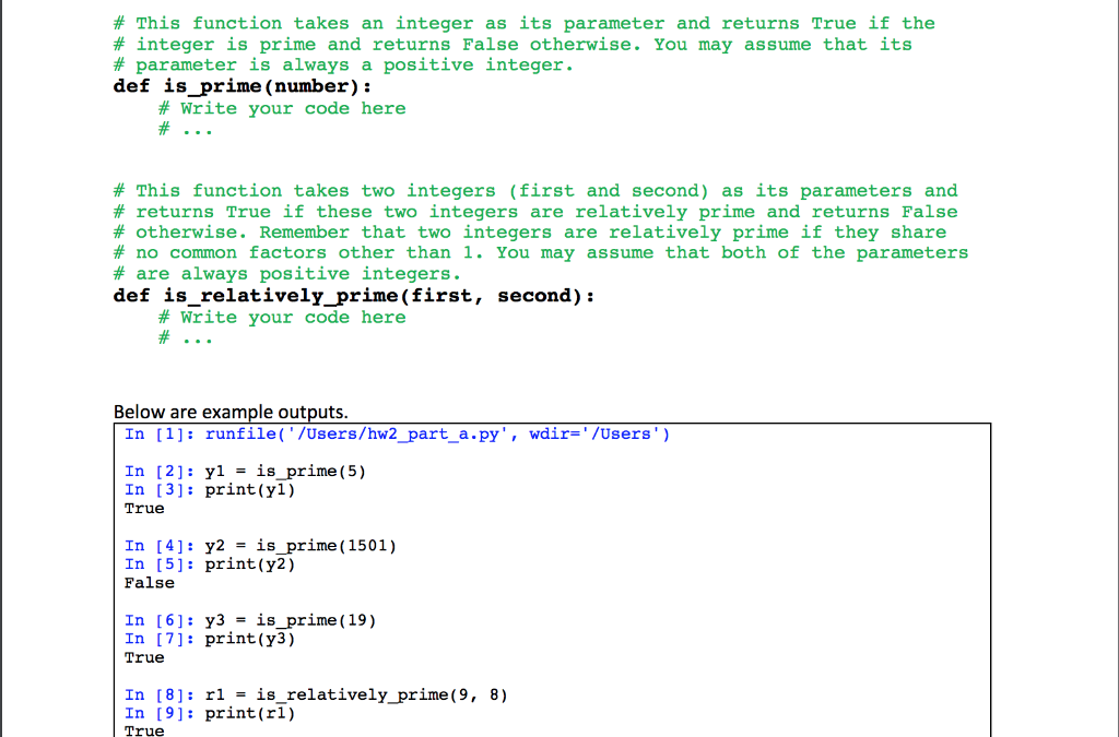 Solved # This function takes an integer as its parameter and | Chegg.com
