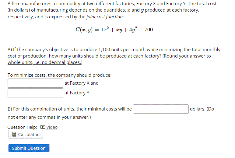Solved A chemical manufacturing plant can produce z units of | Chegg.com