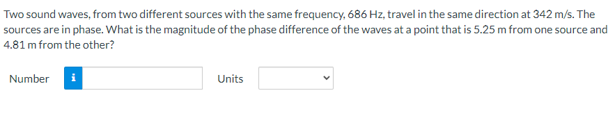 Solved Two sound waves, from two different sources with the | Chegg.com