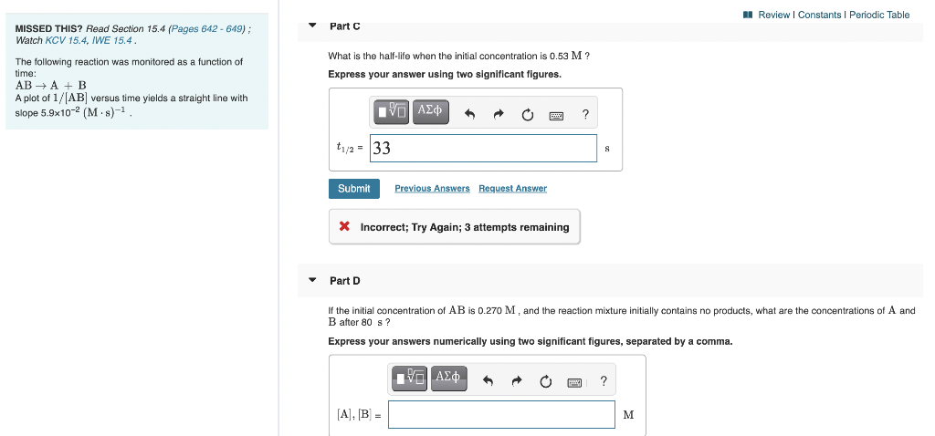 Solved Review | Constants | Periodic Table Part C MISSED | Chegg.com
