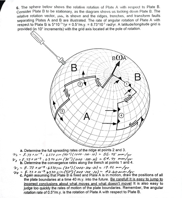 Solved Stuck at Problem 6c. ﻿The sphere below shows the | Chegg.com