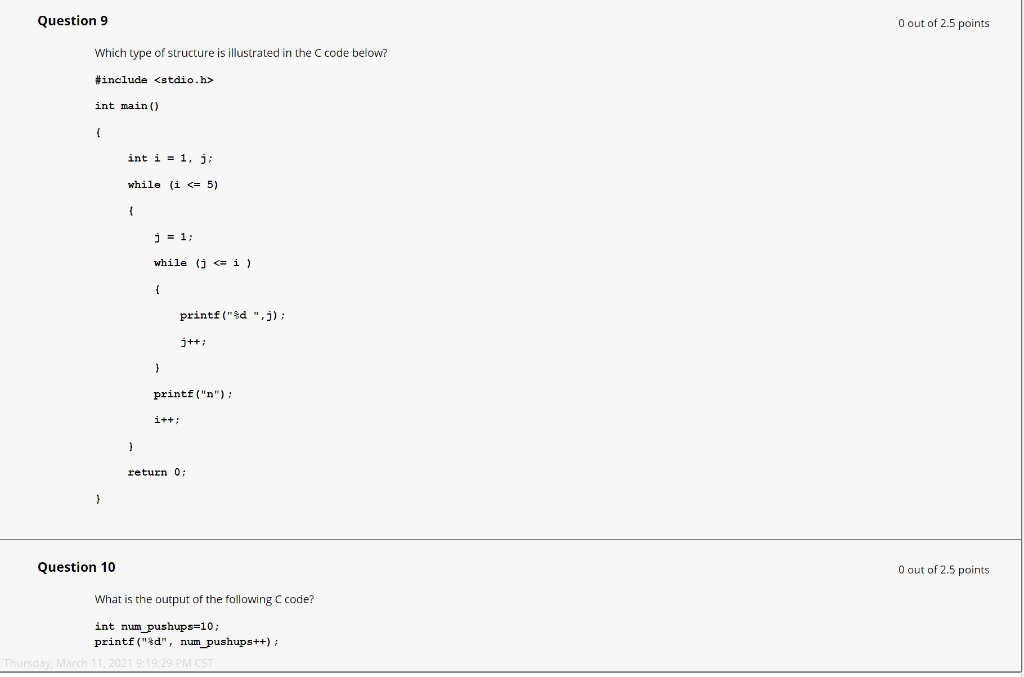 Solved Question 1 O out of 2.5 points You want to write some | Chegg.com