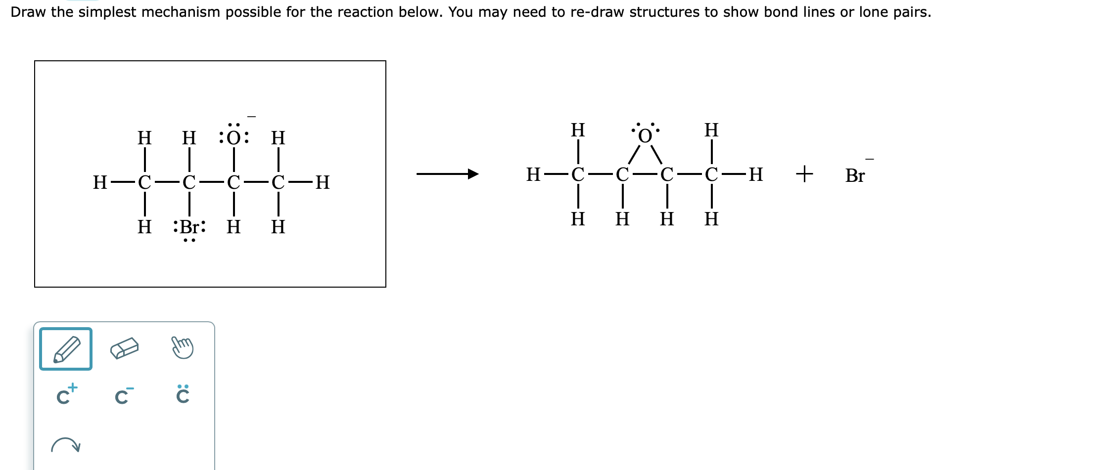 Solved Draw the simplest mechanism possible for the reaction | Chegg.com