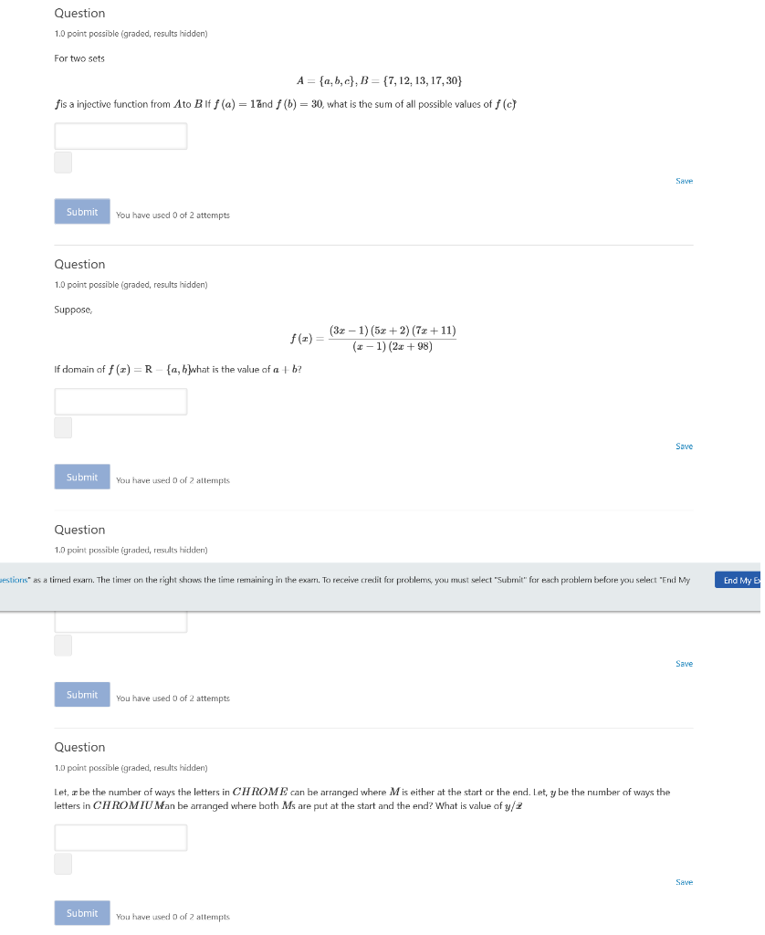 Solved Question 1.0 point possible (graded, results hidden) | Chegg.com