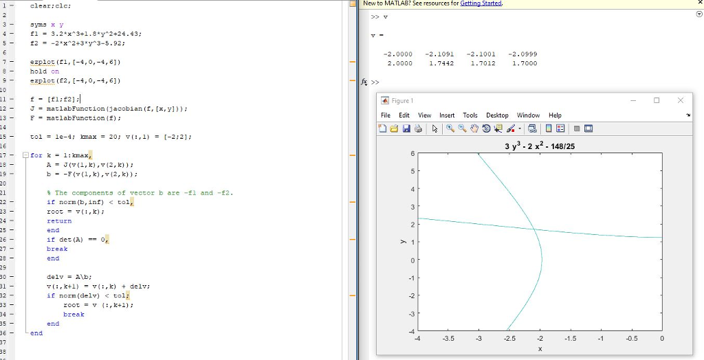 Solved 2Write and execute a MATLAB script to solve the | Chegg.com
