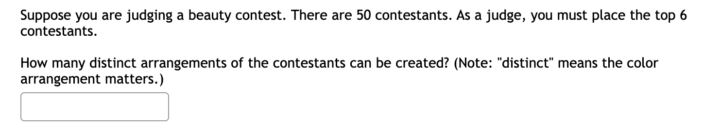 Solved Suppose you are judging a beauty contest. There are | Chegg.com