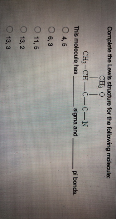 N(ch3)3 Lewis Structure Ch.1 Study Guide Please Provide Lewis