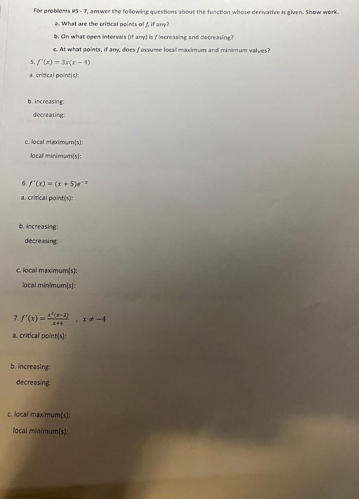 Solved For problems H5 - 7 , answer the following questions | Chegg.com