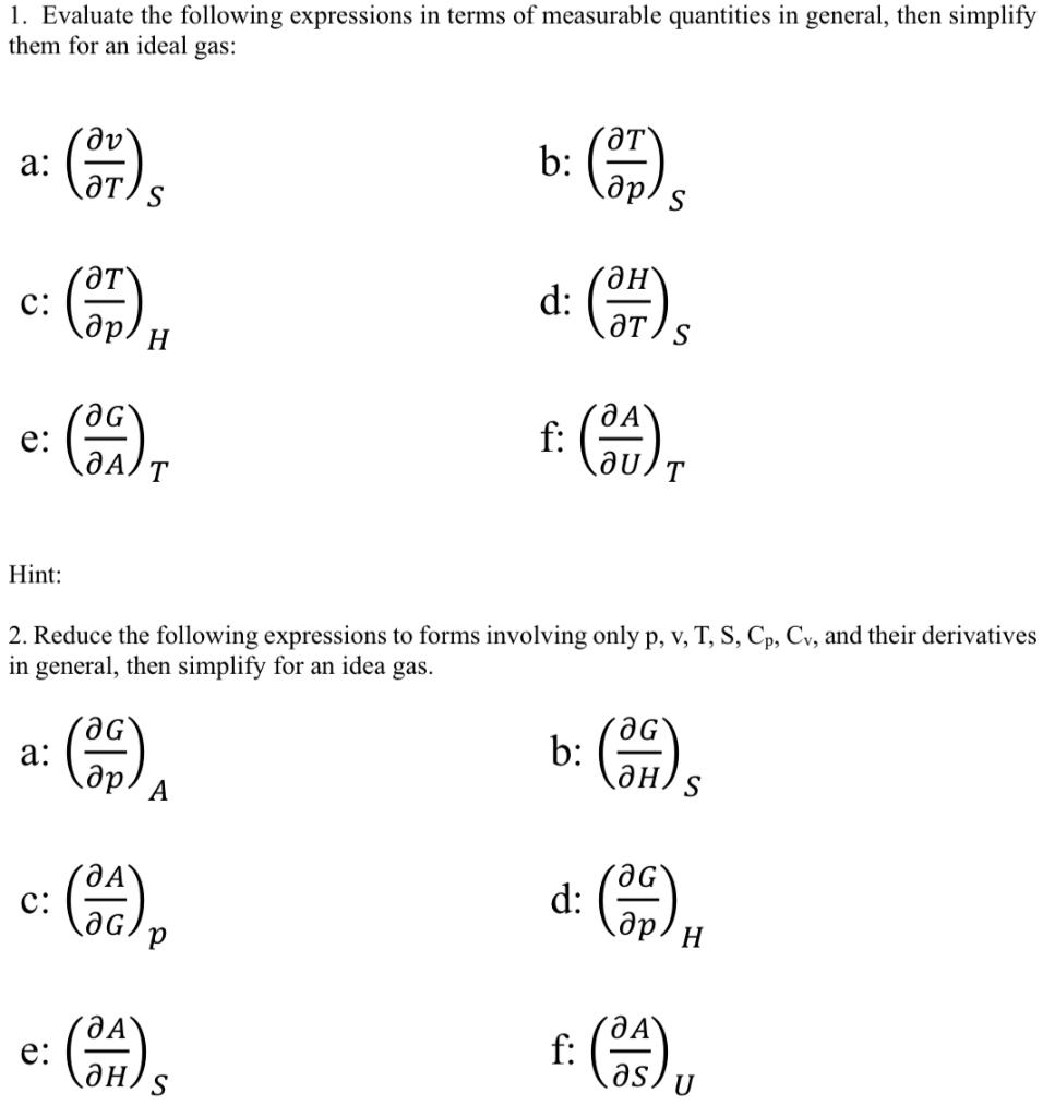 Solved 1. Evaluate the following expressions in terms of | Chegg.com