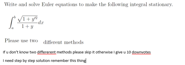 Solved Write and solve Euler equations to make the following | Chegg.com