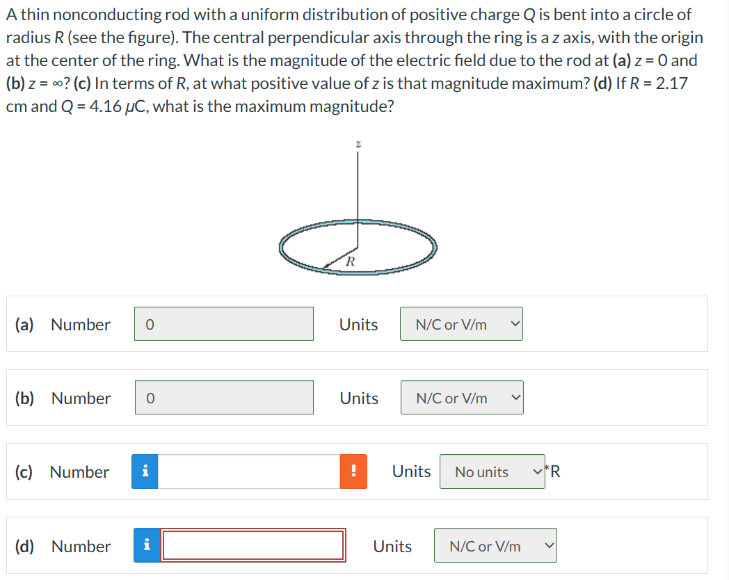 Solved A thin nonconducting rod with a uniform distribution | Chegg.com