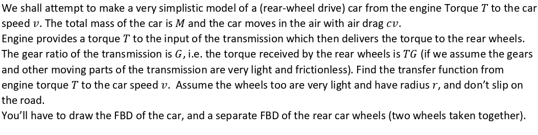 Solved We shall attempt to make a very simplistic model of a | Chegg.com