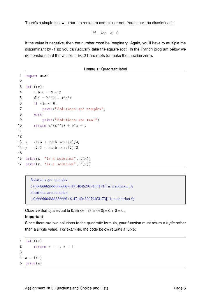 Solved Problem 1: Quadratic Equation Along with integers and | Chegg.com