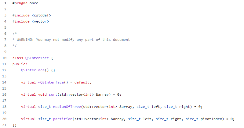 Solved Quicksort Lab C++ Briefing: In this lab, you will | Chegg.com