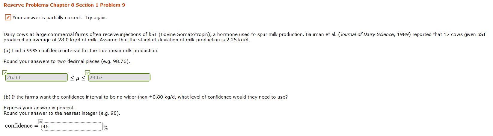 Solved Reserve Problems Chapter 8 Section 1 Problem 9 Your | Chegg.com