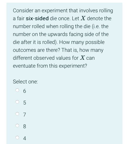 Solved Consider an experiment that involves rolling a fair | Chegg.com