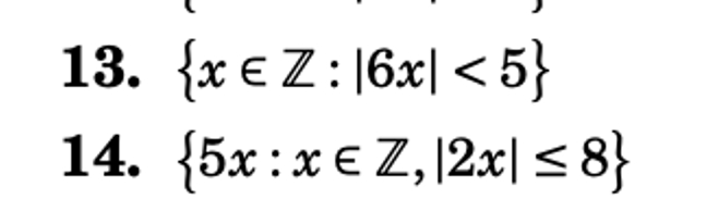 Solved Write each of the following sets by listing their | Chegg.com