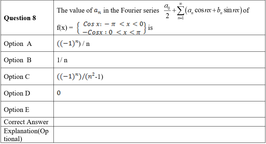 Solved The value of b, in Harmonic analysis of y for the | Chegg.com