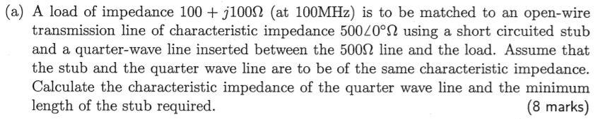 Solved (c) A 50 N load is matched to a 50 N transmission | Chegg.com