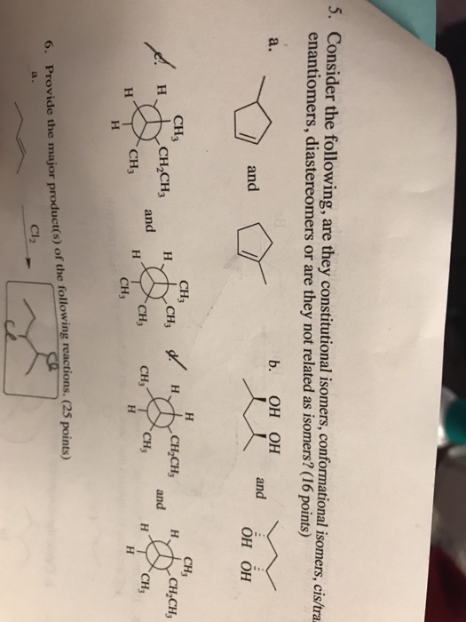 Solved Are they constitution isomers, conformational | Chegg.com