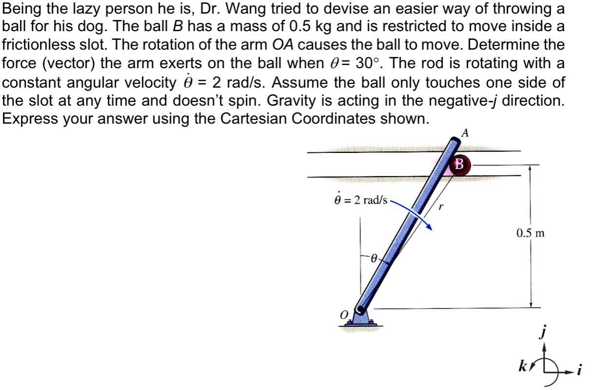 Solved Solve using Rigid body kinetics (polar coordinates | Chegg.com