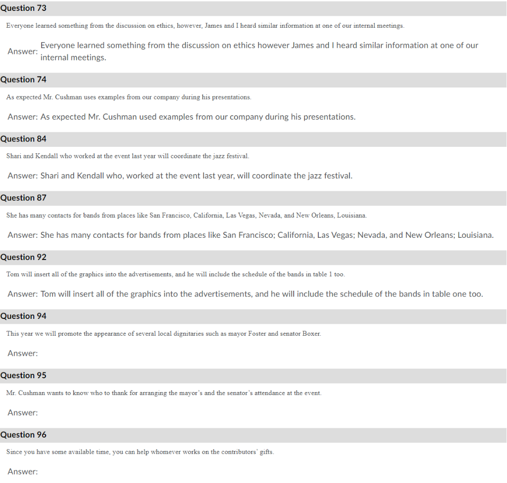 Solved You will find one and only one error in grammar, | Chegg.com