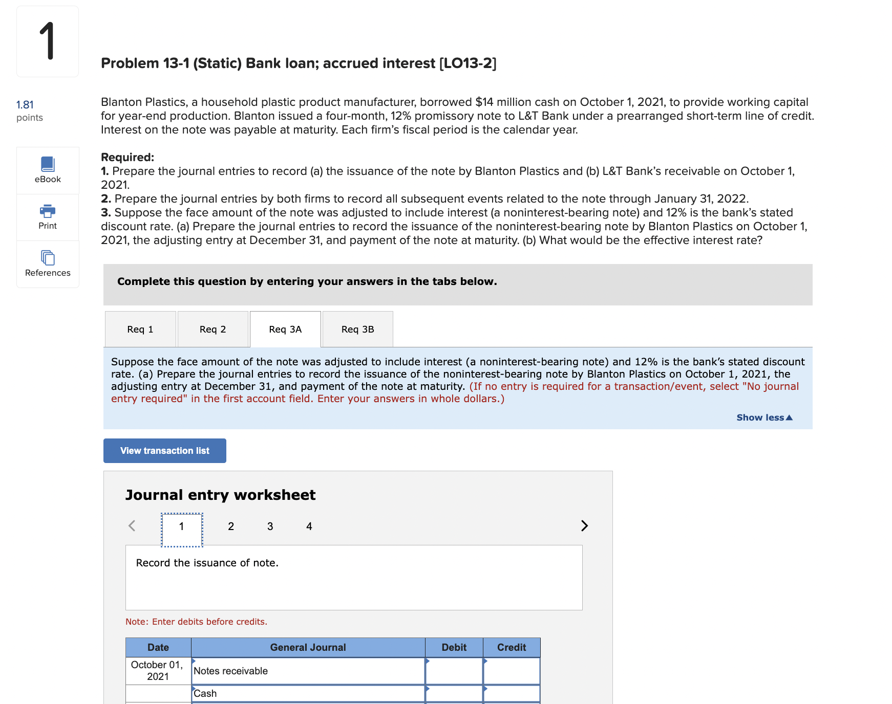 Solved I need help with #1. recording the issuance of the | Chegg.com