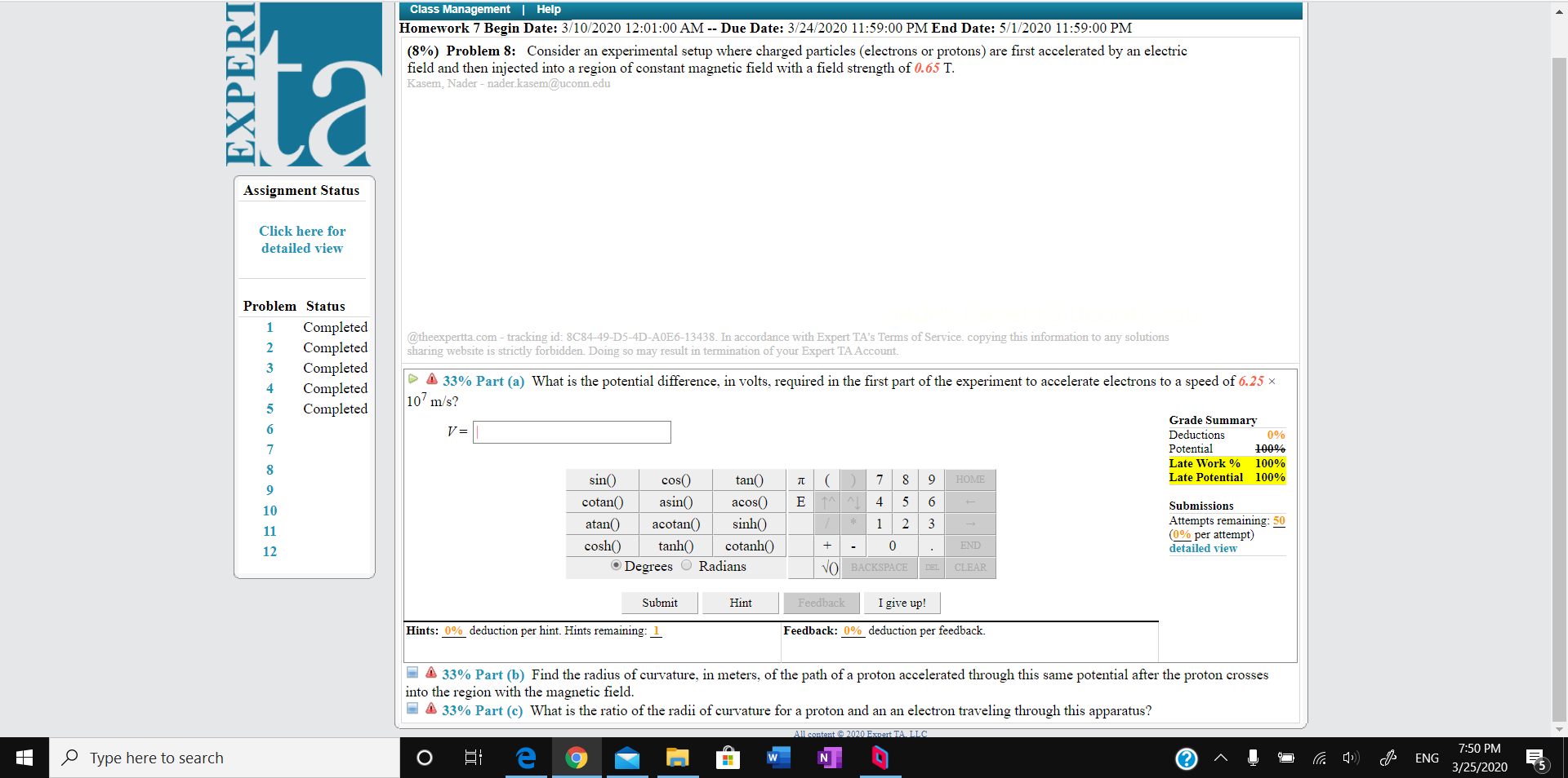 Solved Class Management | Help Homework 7 Begin Date: | Chegg.com