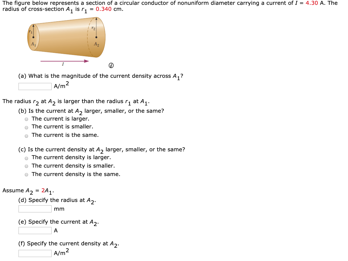 Solved The figure below represents a section of a circular | Chegg.com