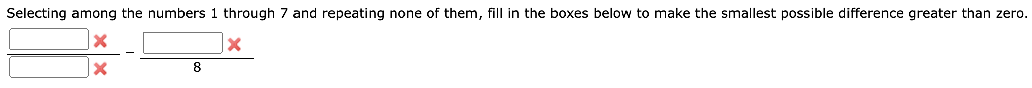 Solved Selecting among the numbers 1 ﻿through 7 ﻿and | Chegg.com