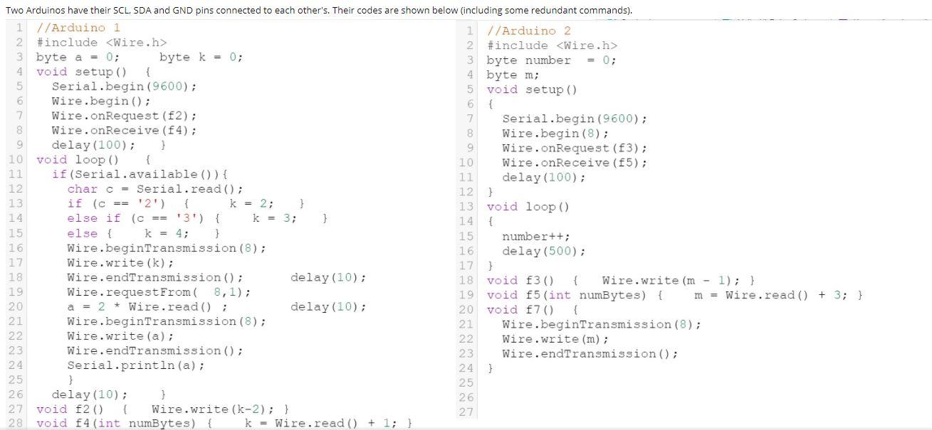Solved If you type "3" in the Serial Monitor of Arduino 1, | Chegg.com