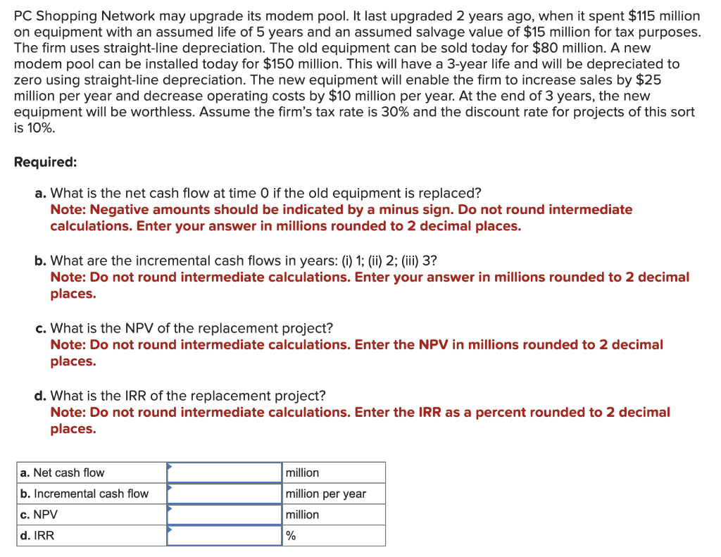 Solved PC Shopping Network may upgrade its modem pool. It | Chegg.com