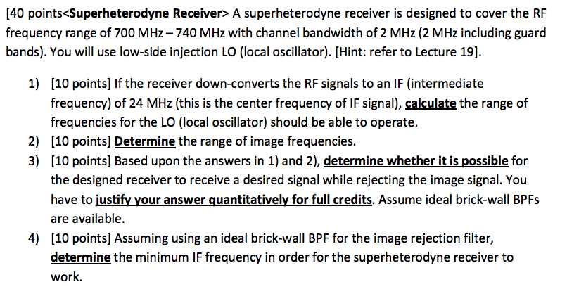Solved [40 points | Chegg.com