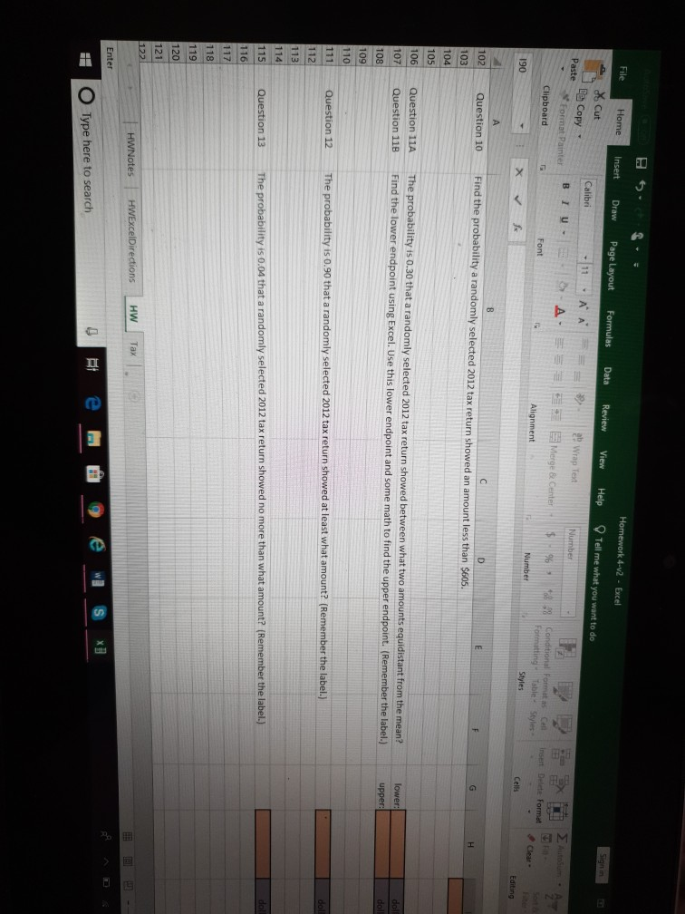 Solved 日か 4-; Insert Draw Page Layout Formulas Data Review | Chegg.com