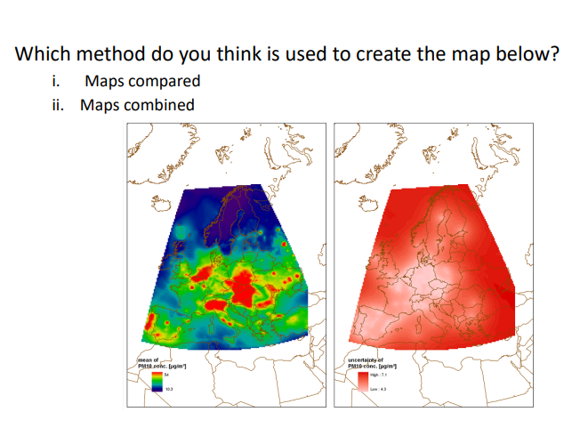 Solved Which method do you think is used to create the map | Chegg.com