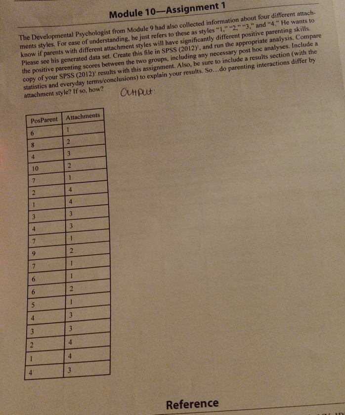 Solved Module 10-Assignment 1 The Developmental Psychologist | Chegg.com