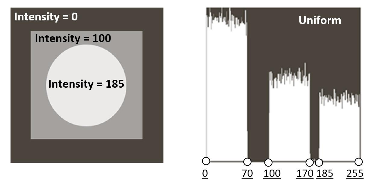 We have an image (on the left) with three regions | Chegg.com