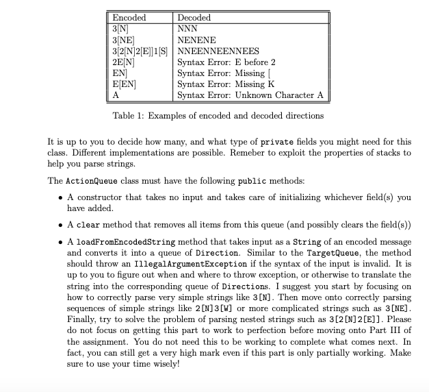 Solved [13 points] Write a ActionQueue class that extends | Chegg.com