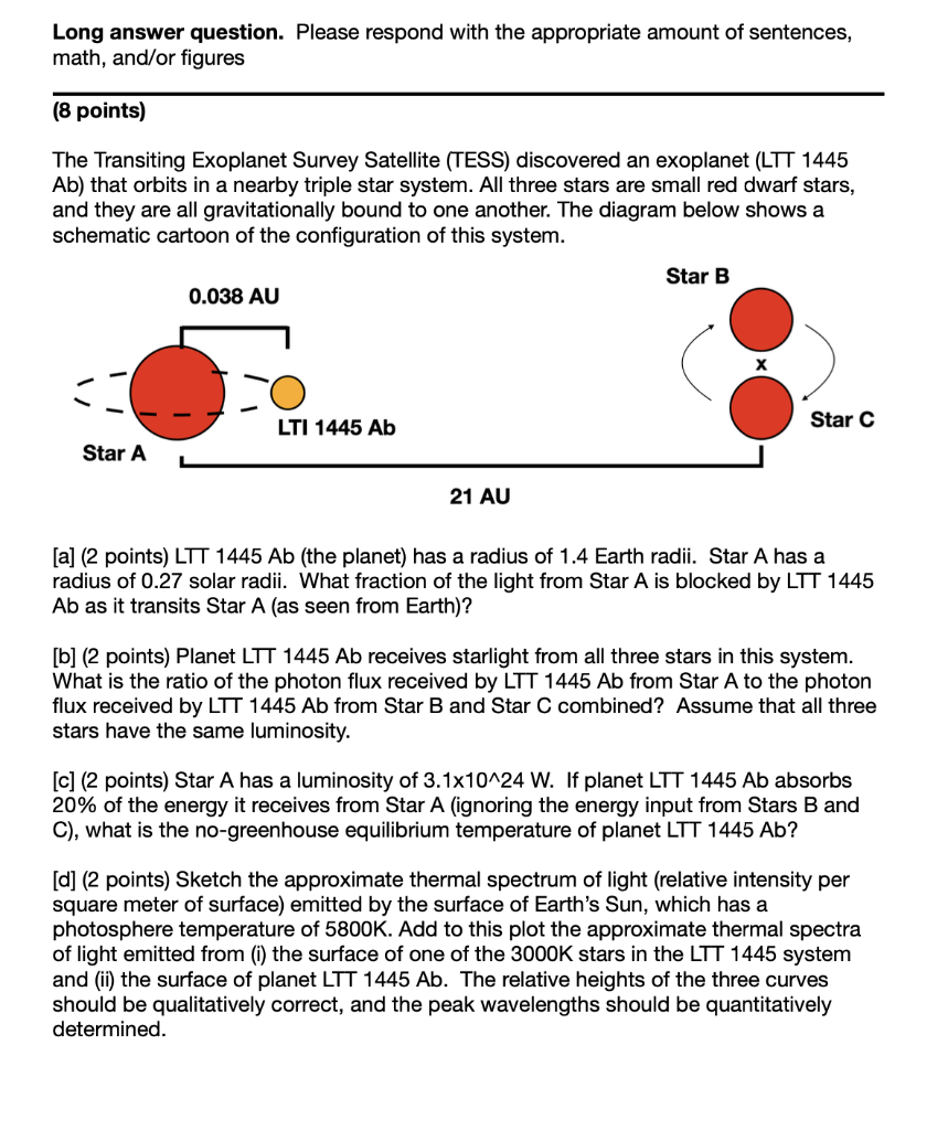 Long answer question. Please respond with the | Chegg.com